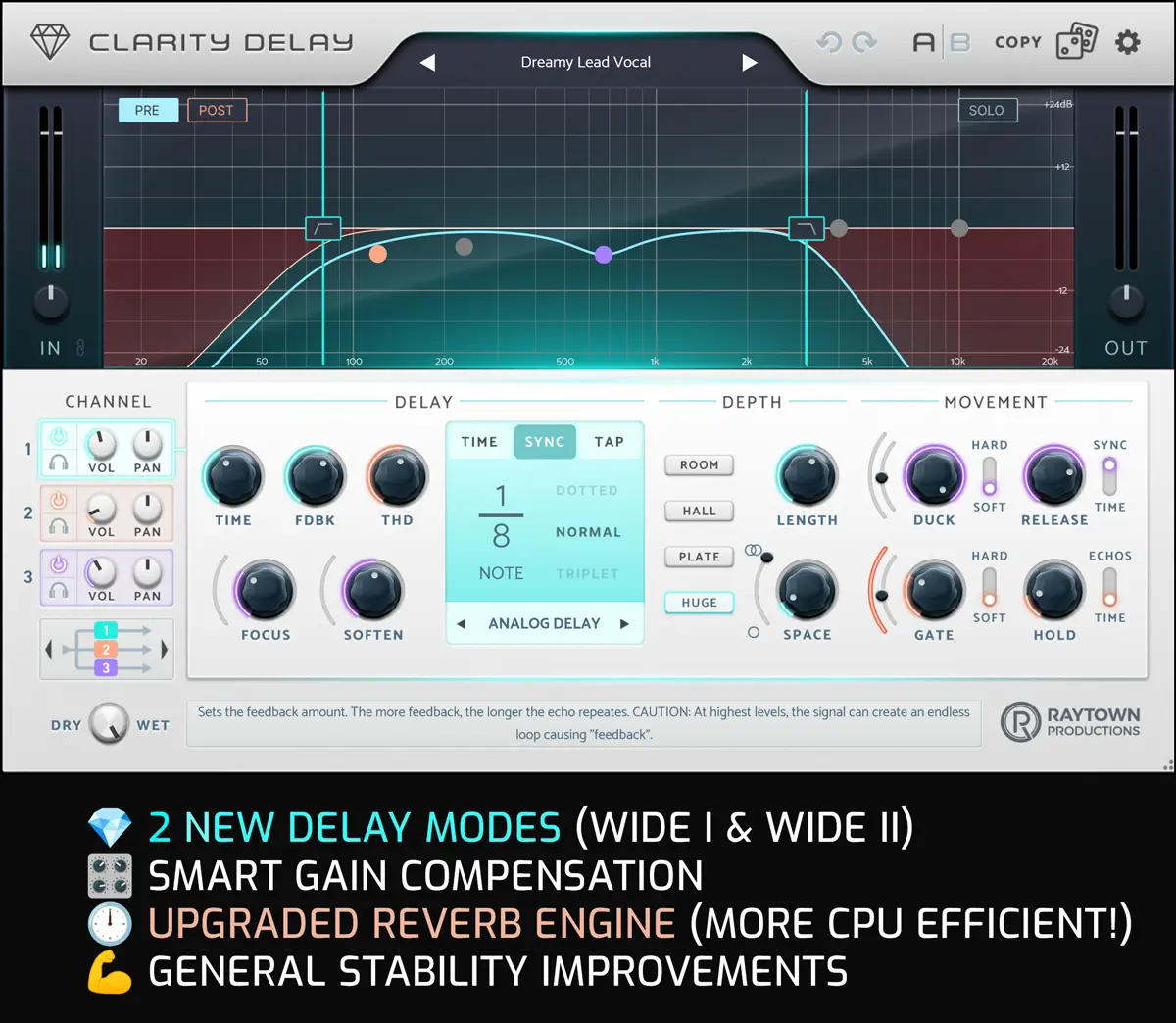 Raytown Productions - Clarity Delay Plugin - Raytown Productions | #1 ...